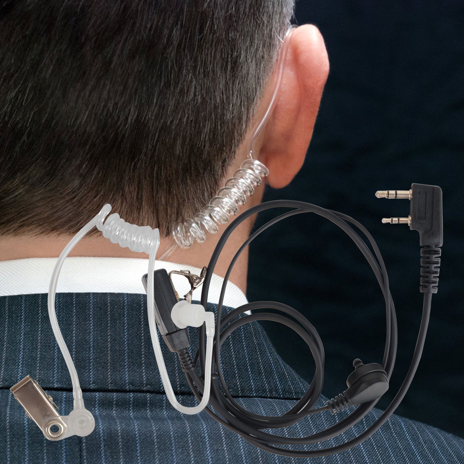 SOCOTRAN JC-8629 FB 8629 Walkie Talkies Earpiece K plug Earphone – SOCOTRAN Professional TWO WAY ...